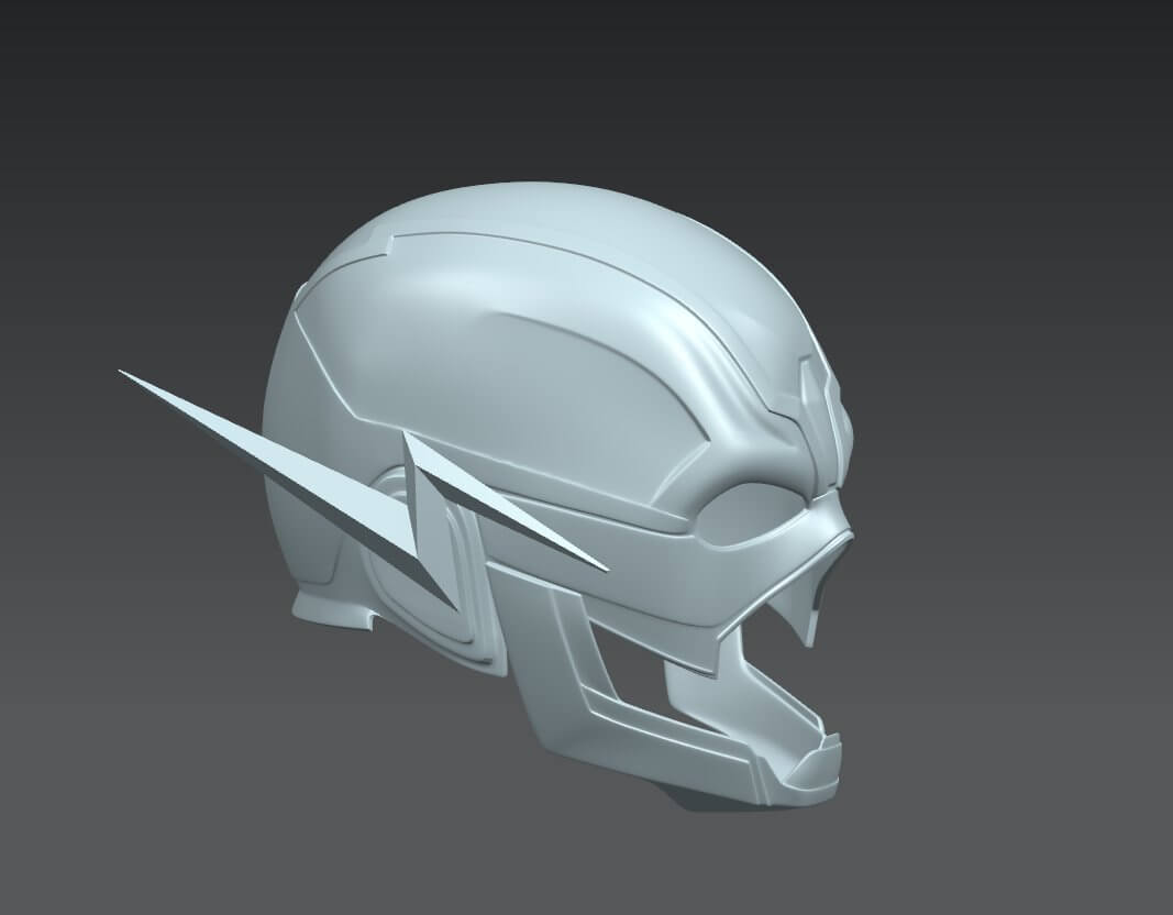 The Flash Cosplay Helmet - 3D Print Model by cheriloyet