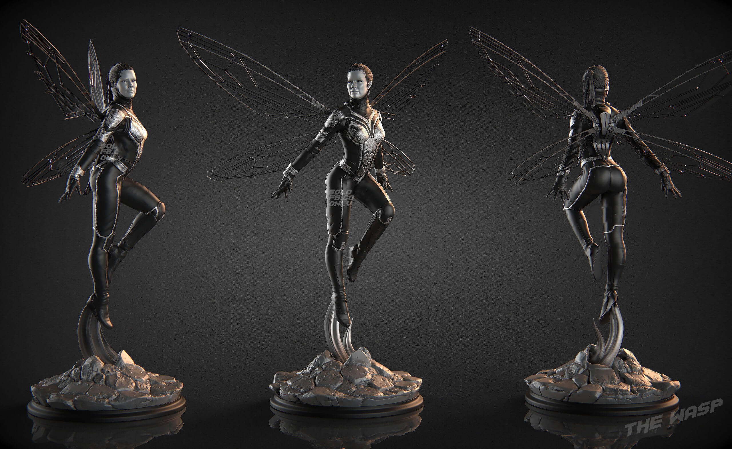 The Wasp - 3D Model by cheriloyet