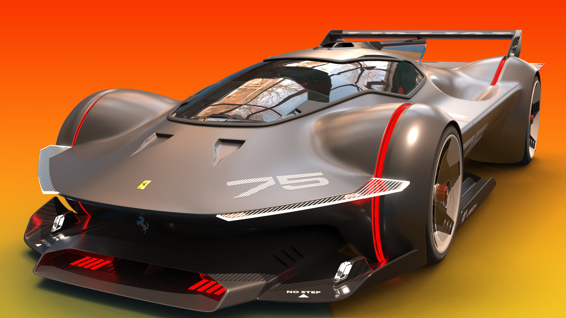Ferrari Vision Gran Turismo Concept - 3D Model by Cherry-8omb