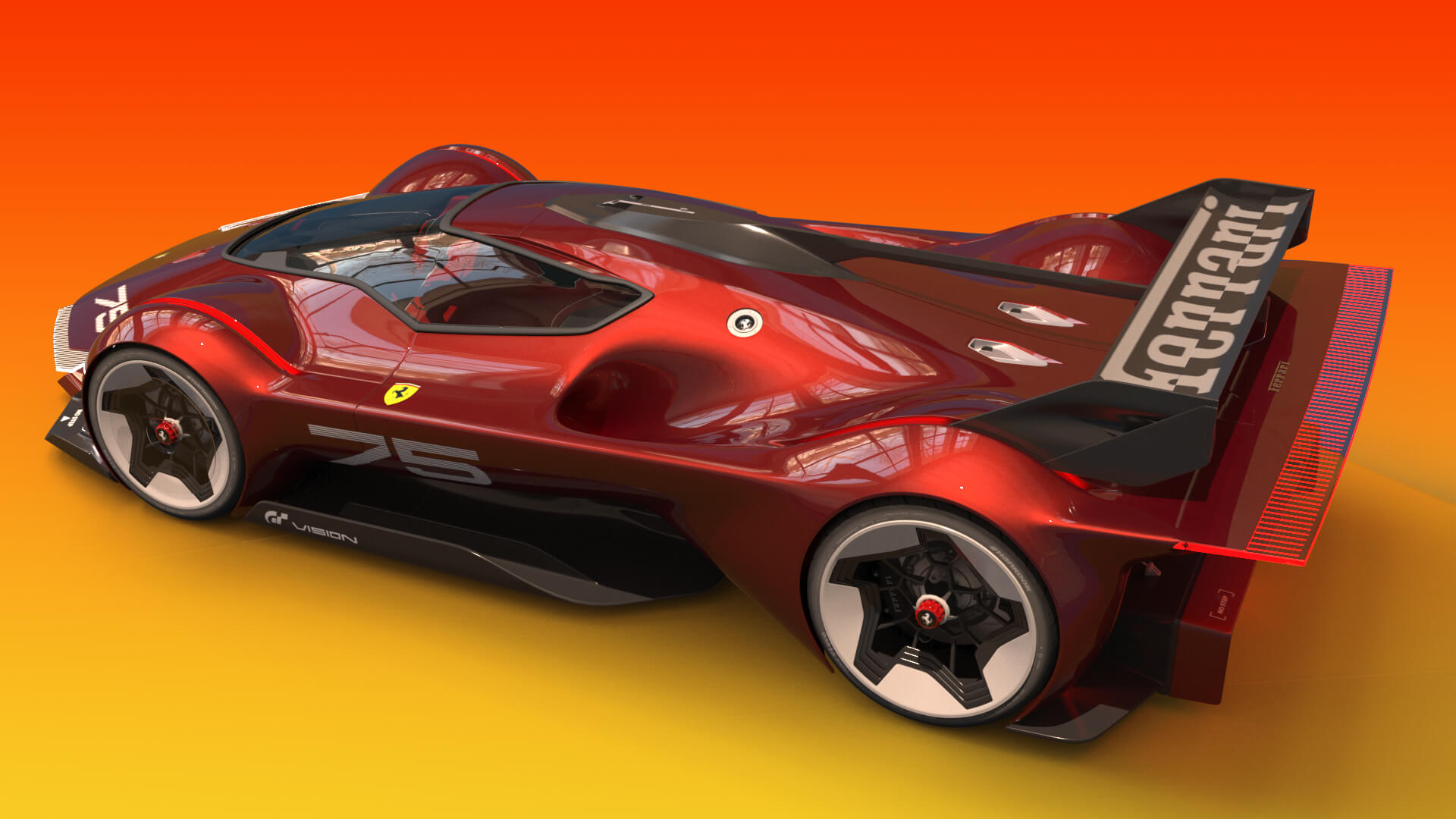 Ferrari Vision Gran Turismo Concept - 3D Model by Cherry-8omb