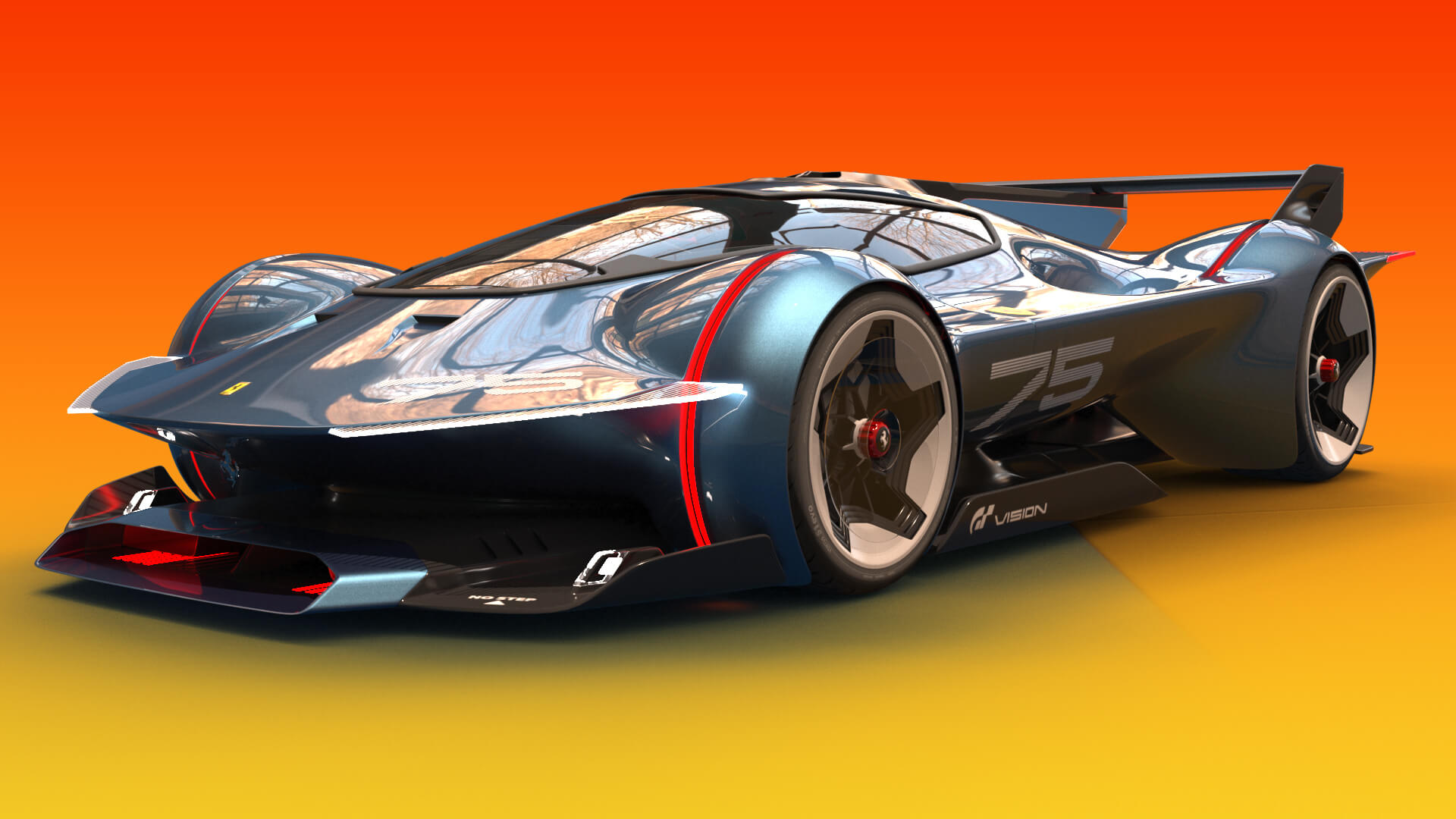 Ferrari Vision Gran Turismo Concept - 3D Model by Cherry-8omb