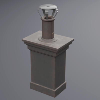Building Chimney x2 - Free 3D Model by chhatrashal