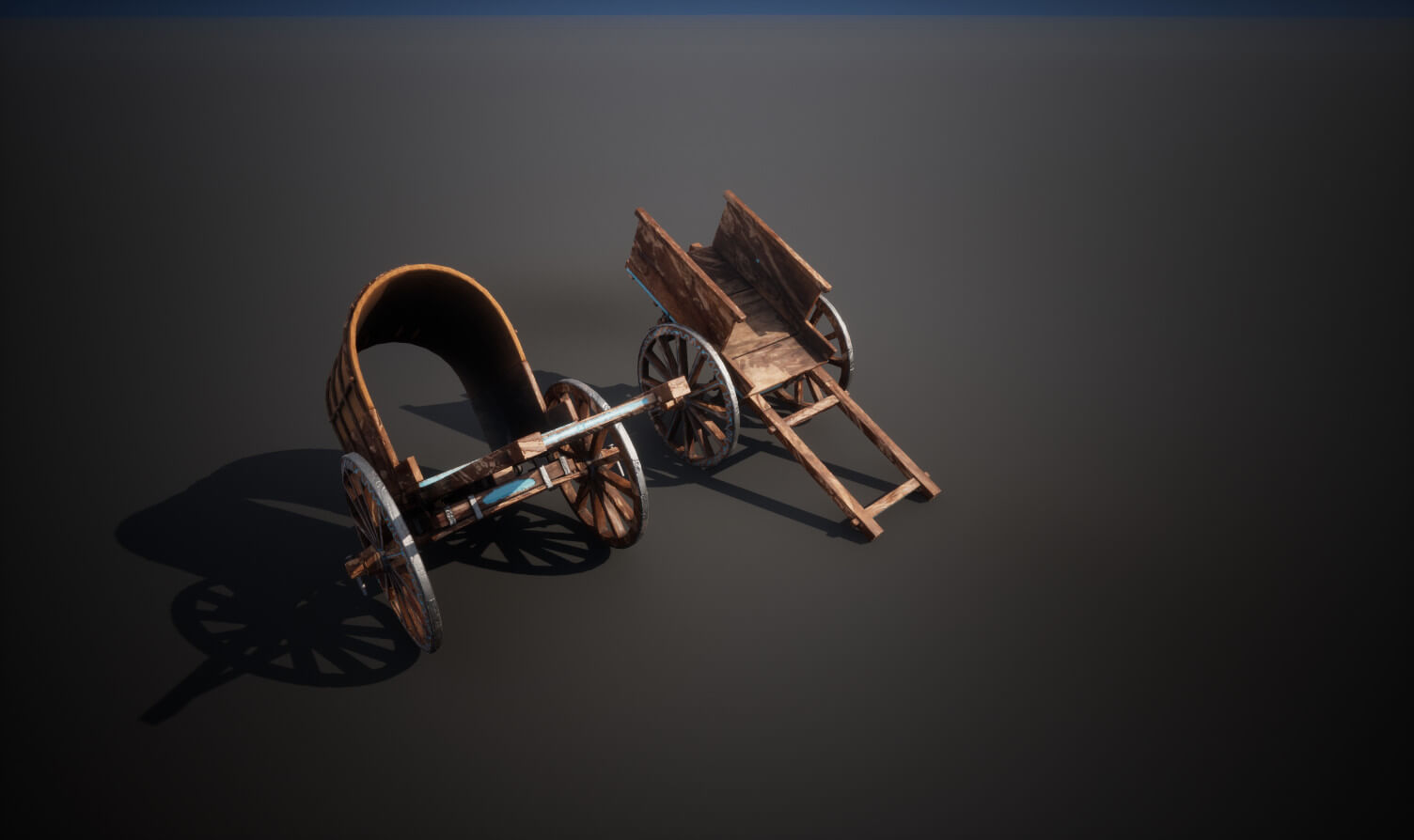 Bullock Cart A - 3D Model by chhatrashal