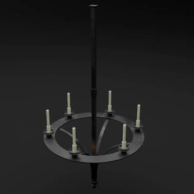 Chandelier Prop R3 - Free 3D Model by chhatrashal