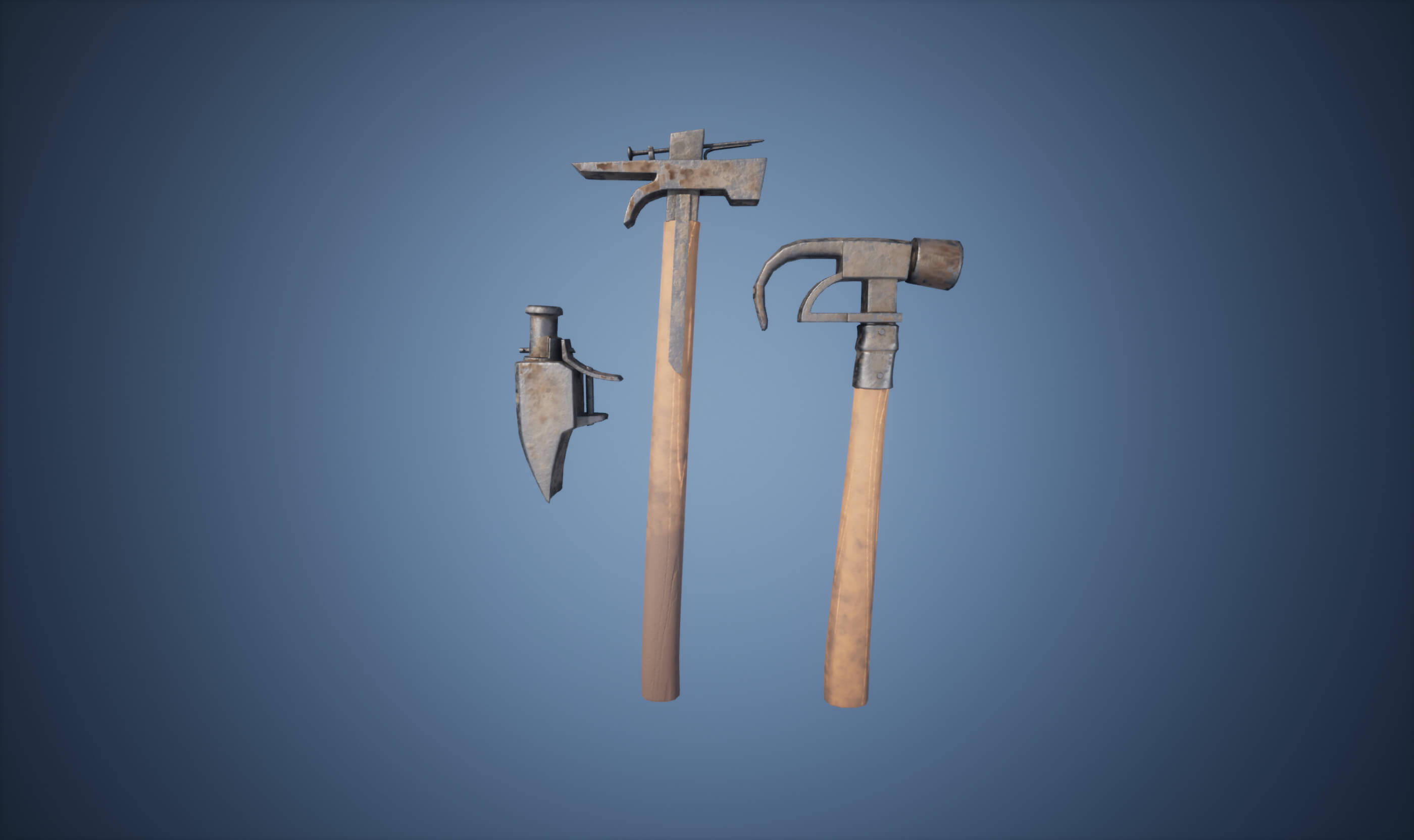 Claw Hammer Set - Free 3D Model by chhatrashal