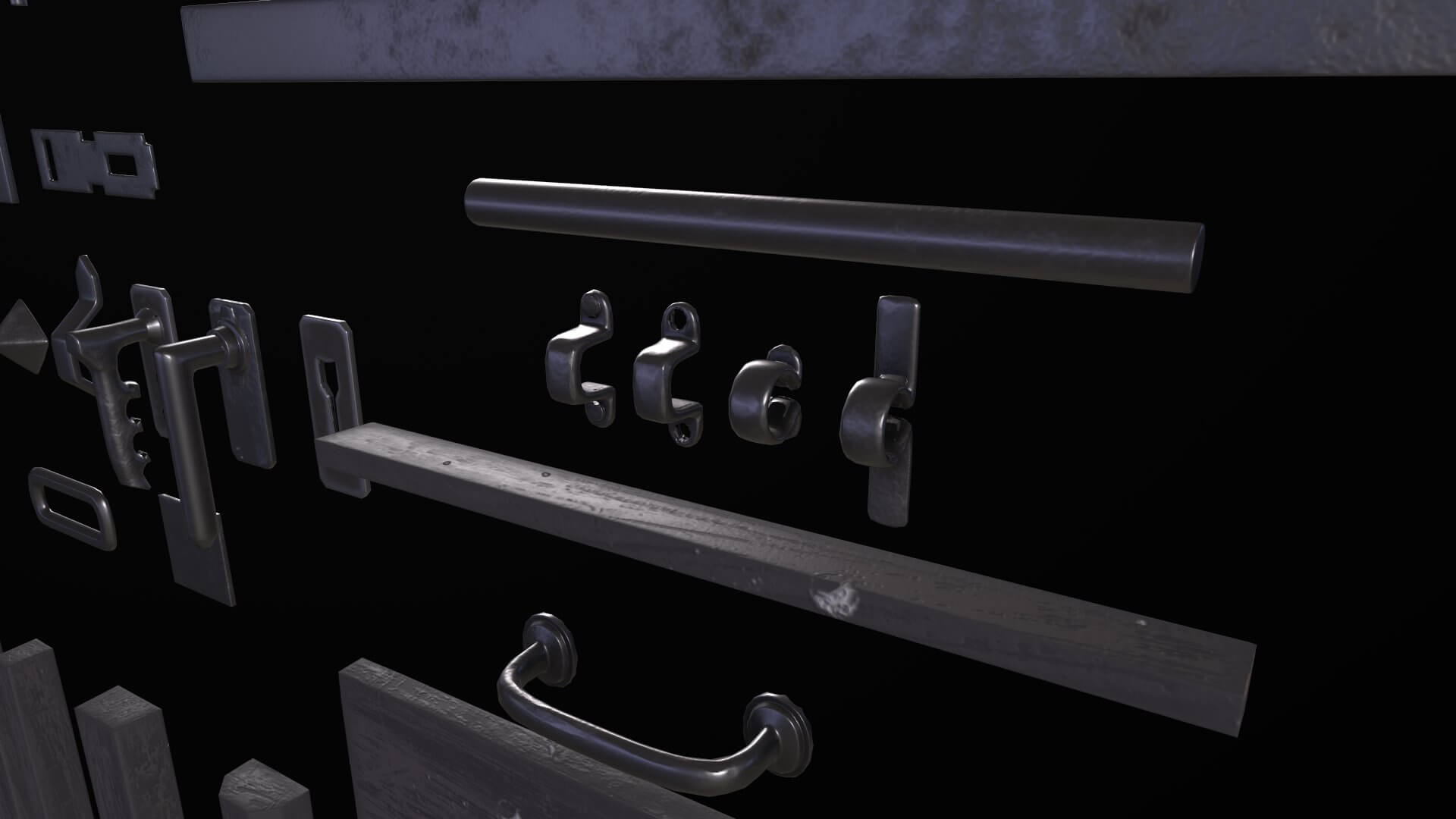 Door Modular Kit A - 3D Model by chhatrashal