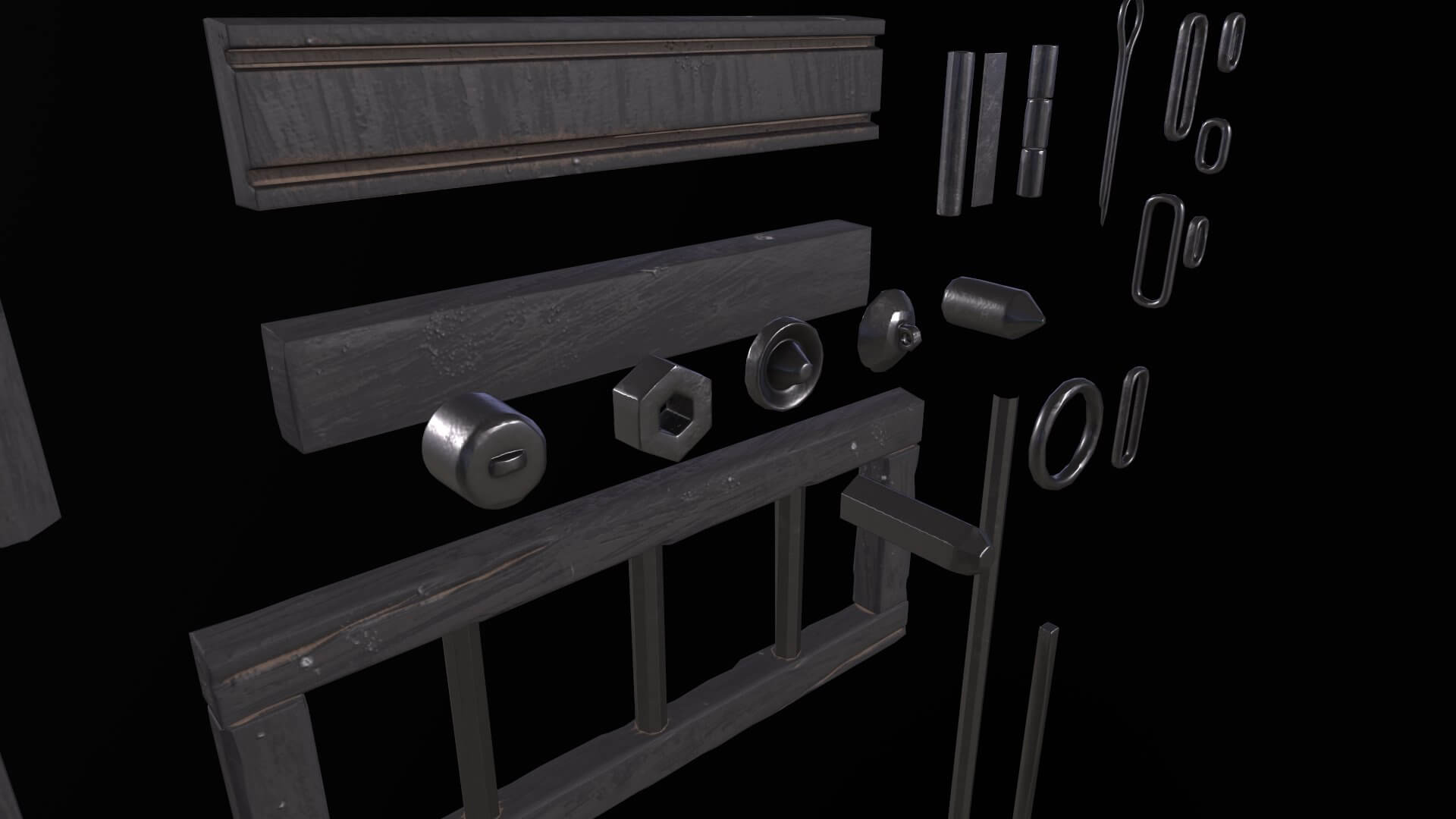 Door Modular Kit A - 3D Model by chhatrashal