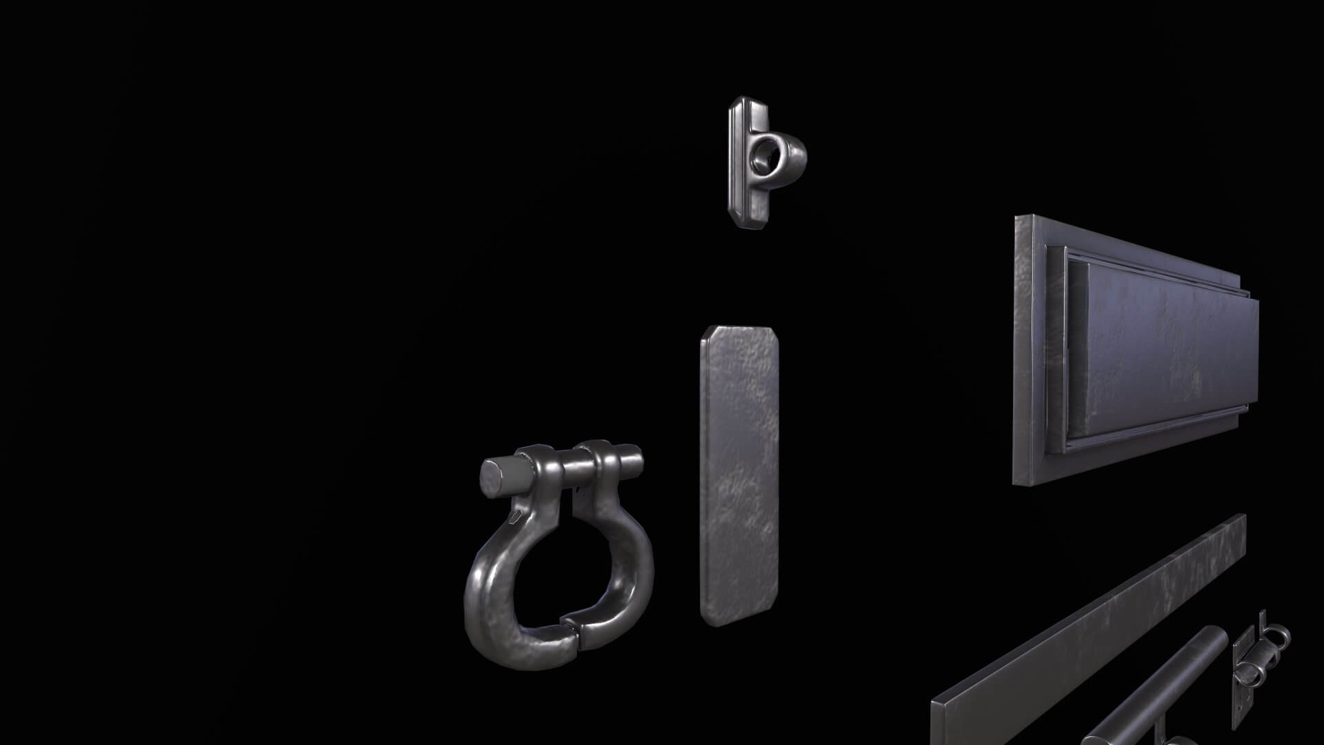 Door Modular Kit A - 3D Model by chhatrashal