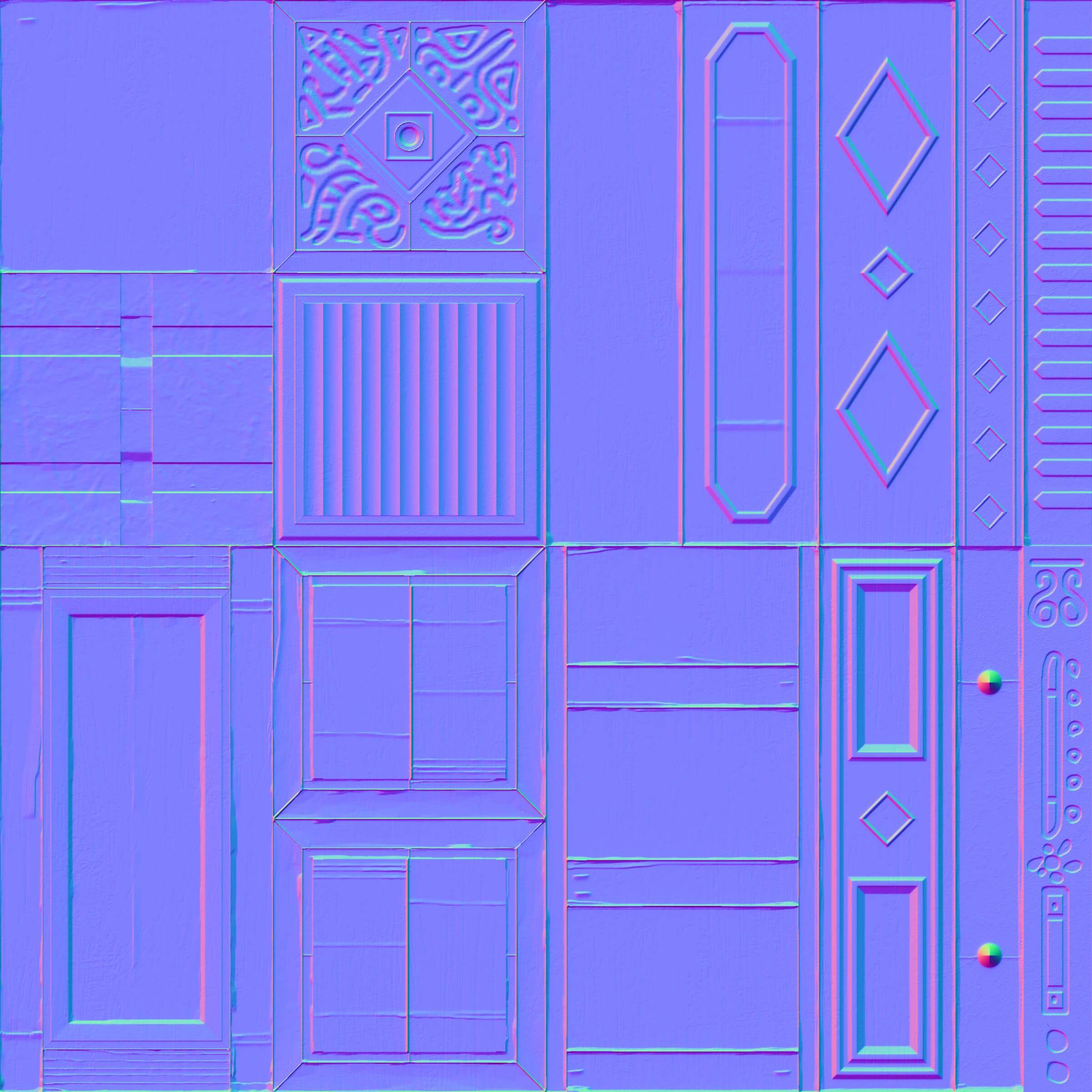 Door Modular Kit A - 3D Model by chhatrashal