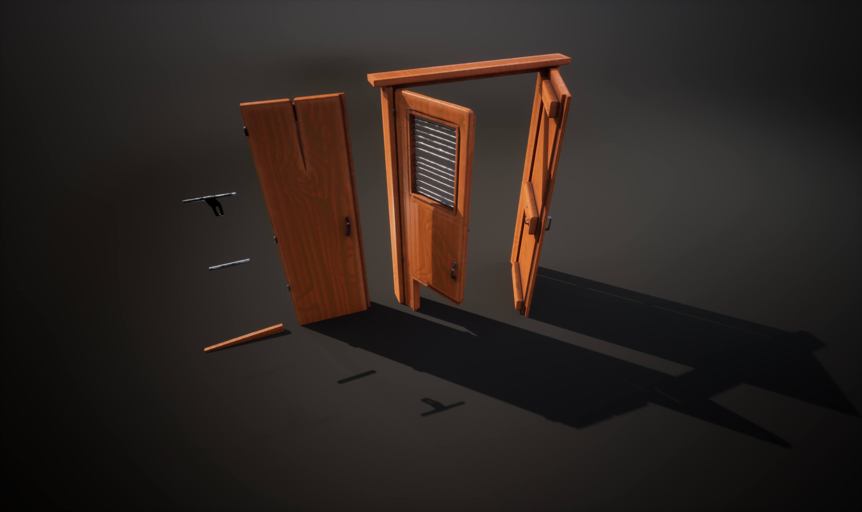 Door Wooden F - 3D Model by chhatrashal