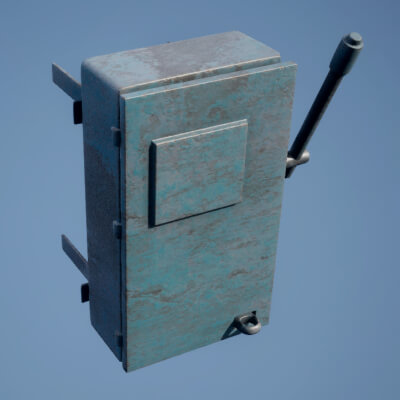 Electric Box A - Free 3D Model by chhatrashal