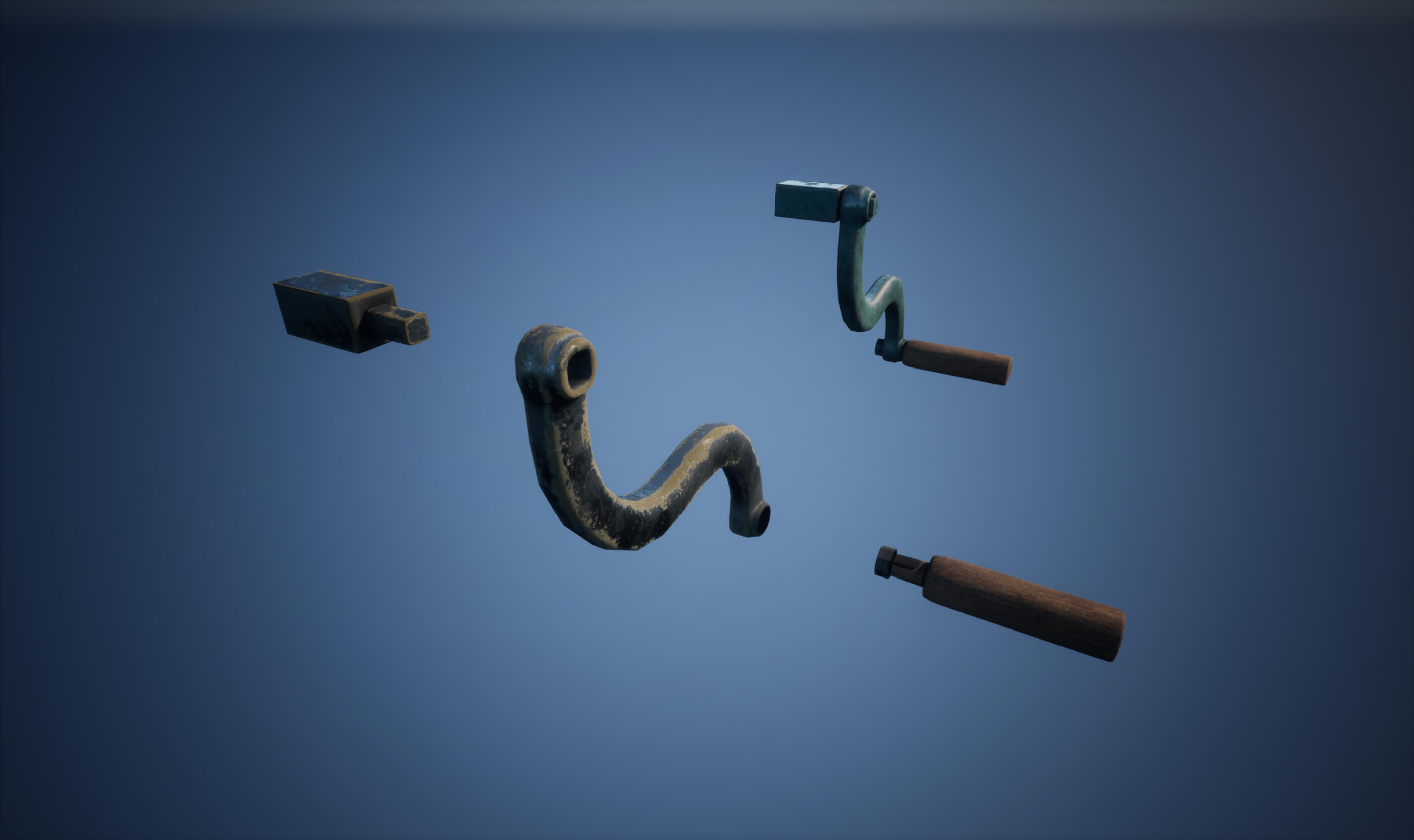 Hand Crank A - 3D Model by chhatrashal