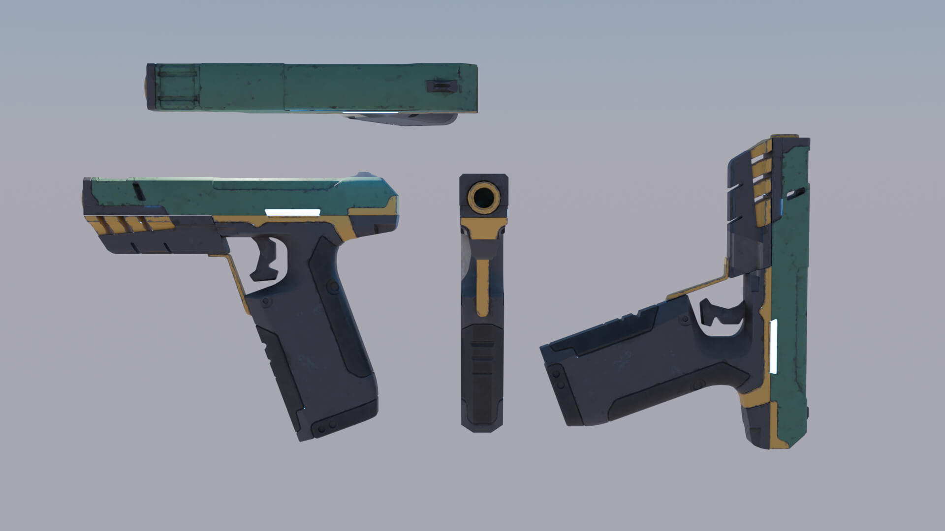 Handgun HG01 - Free 3D Model by chhatrashal