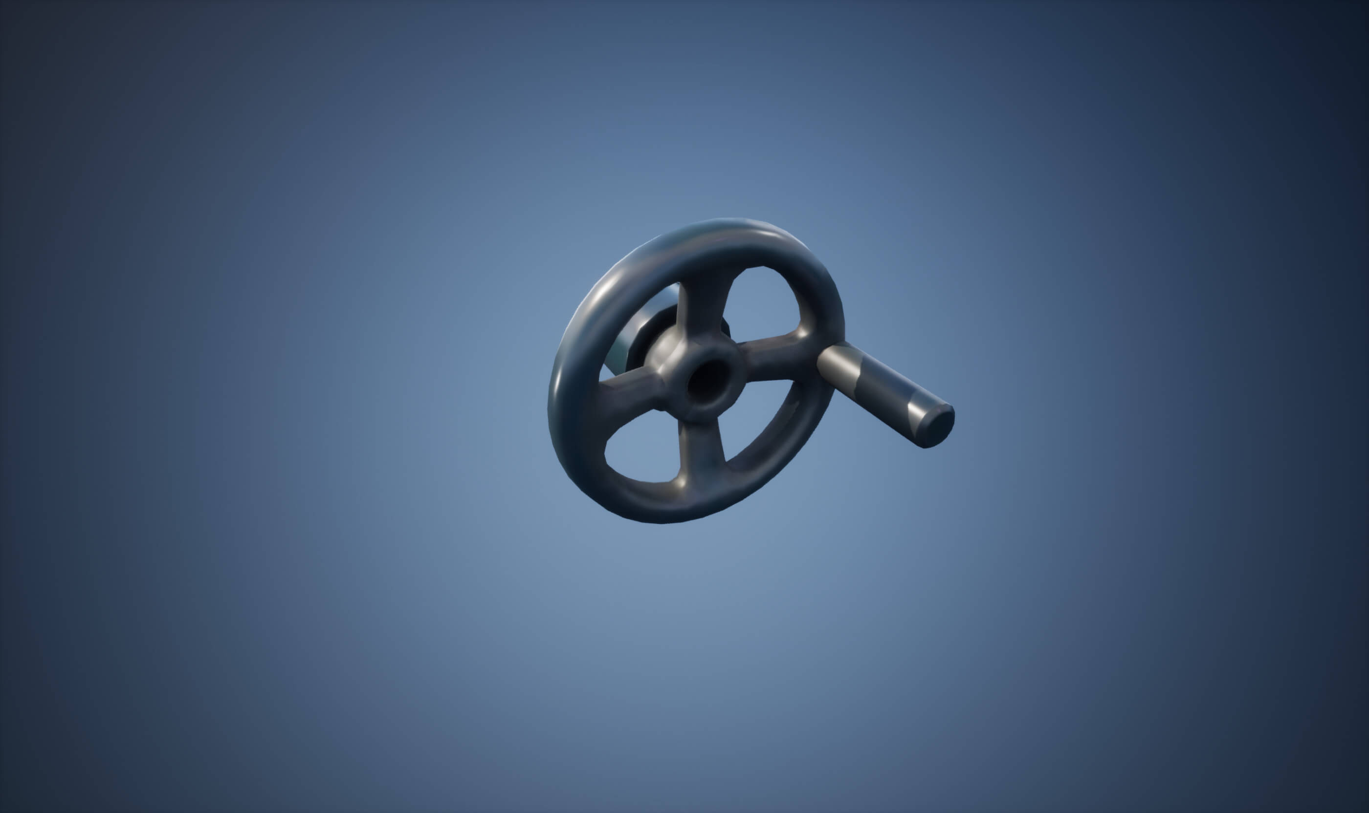 Hand Crank Wheel A - Free 3D Model by chhatrashal
