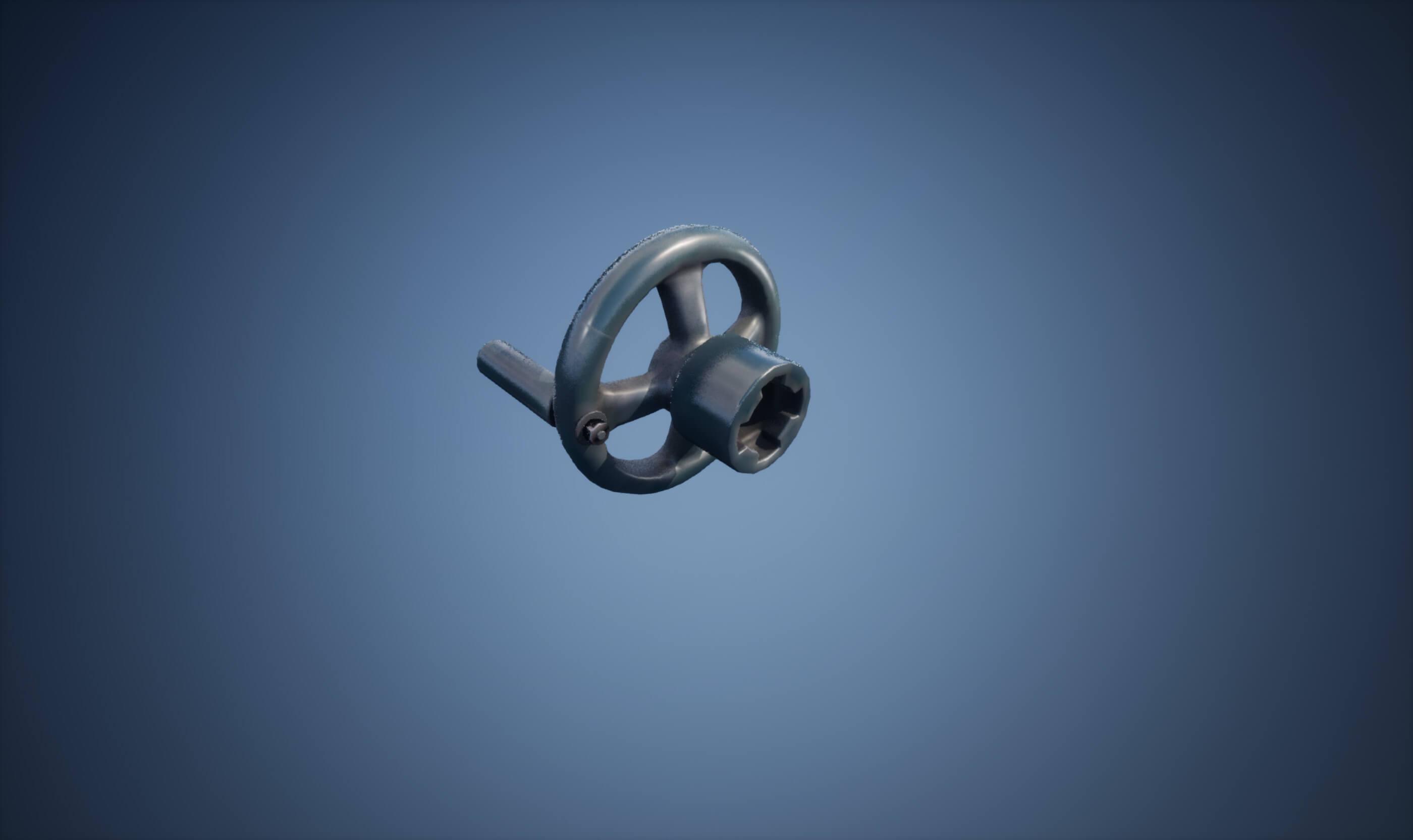 Hand Crank Wheel A - Free 3D Model by chhatrashal