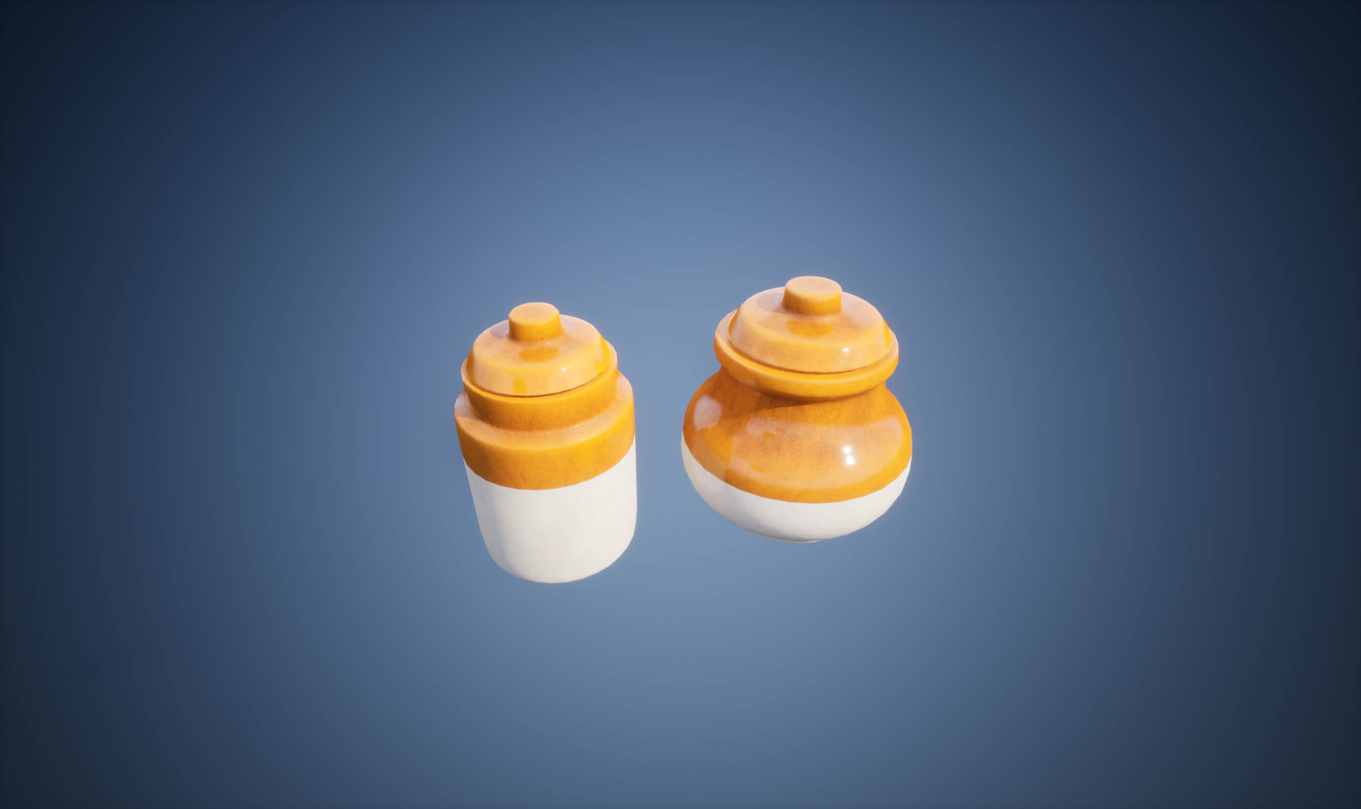 Jar Ceramic Set A - 3D Model by chhatrashal