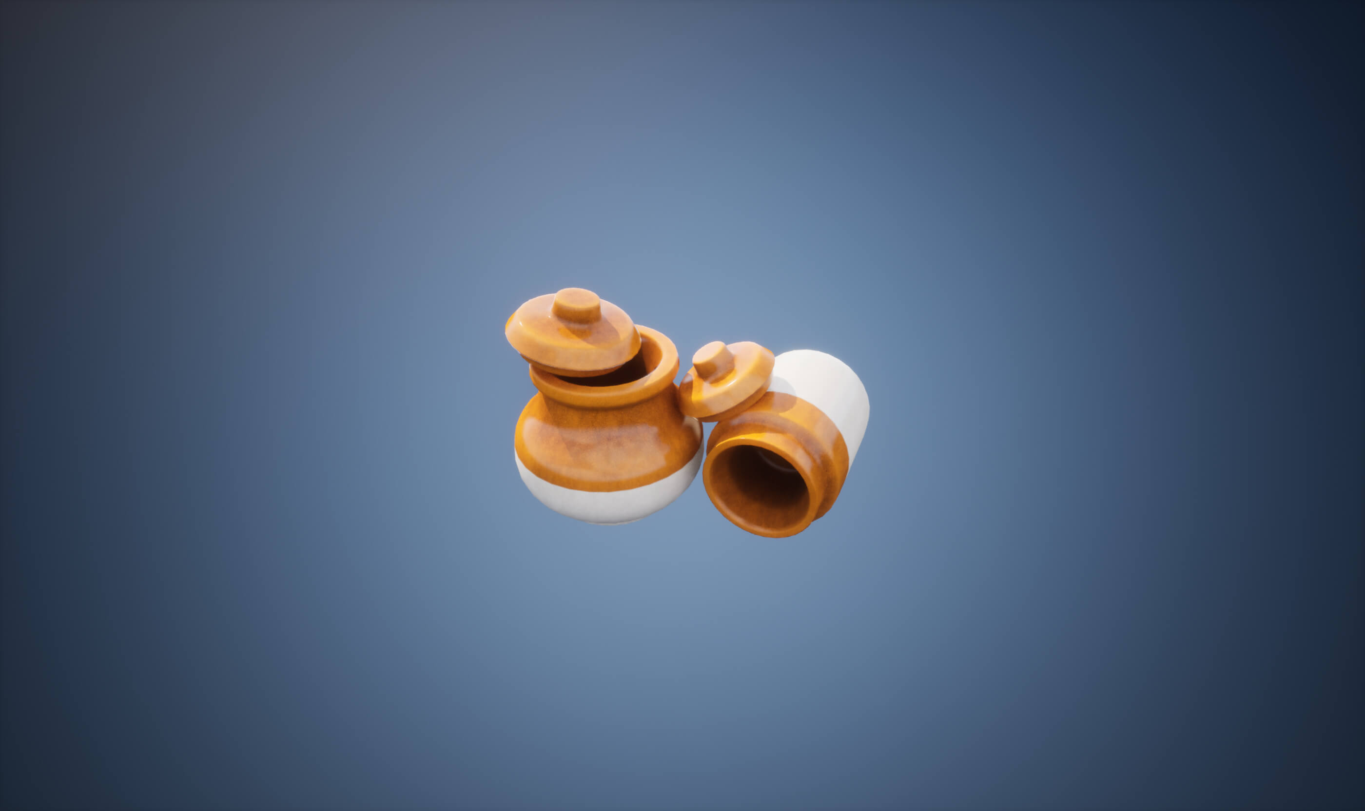 Jar Ceramic Set A - 3D Model by chhatrashal