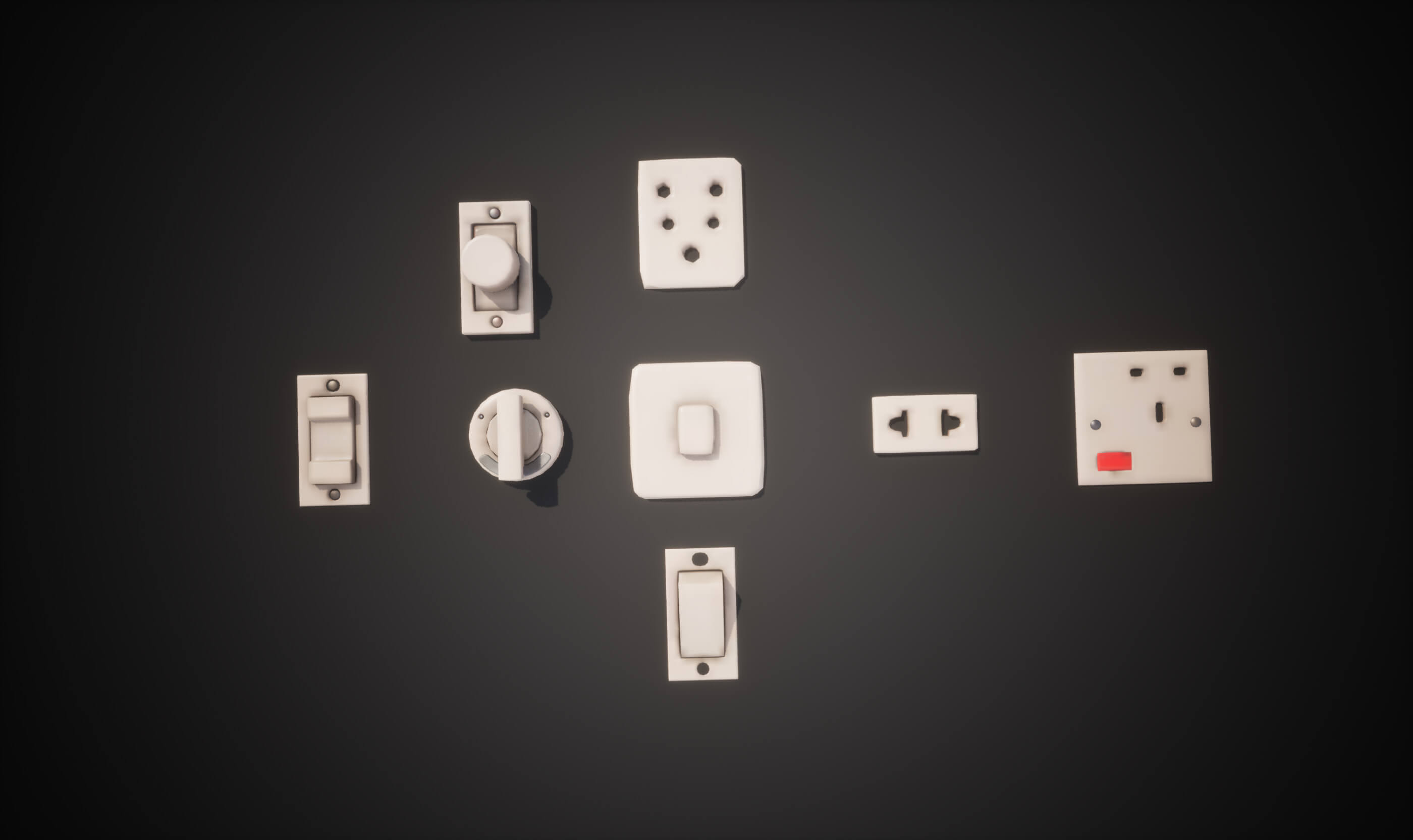 Light Switch Sets - Free 3D Model by chhatrashal