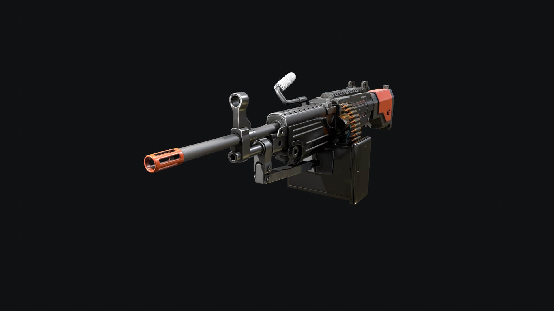 LMG - Light Machine Gun 3D Model by chhatrashal