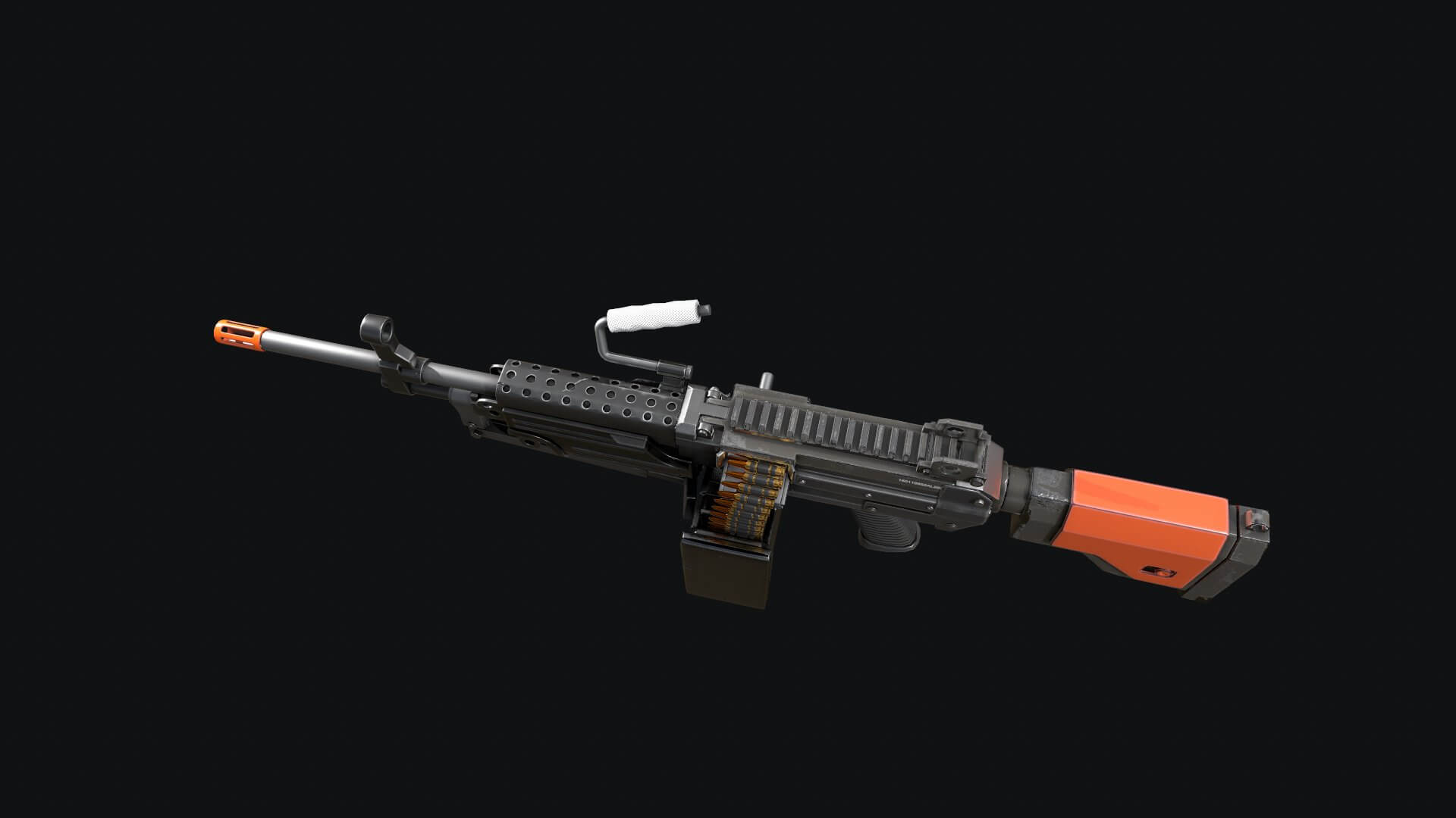 LMG - Light Machine Gun 3D Model by chhatrashal