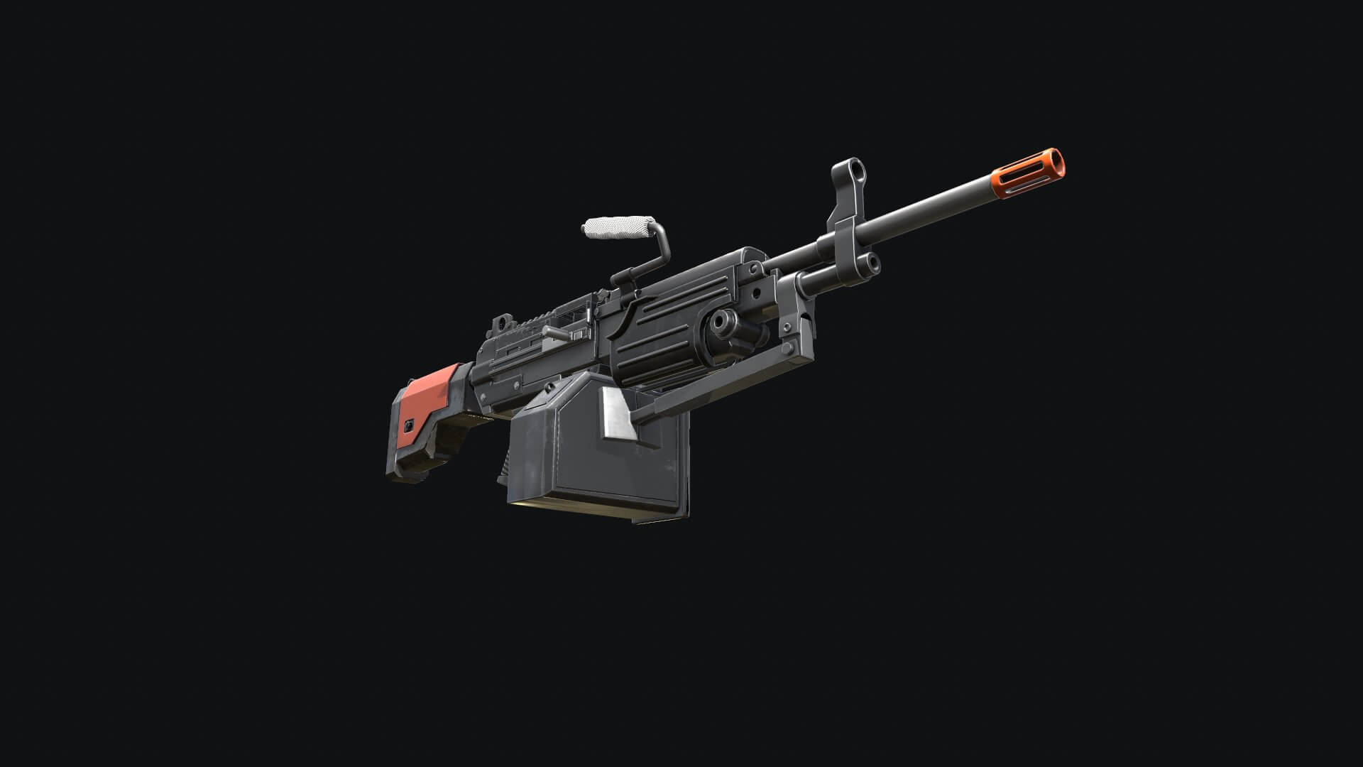 LMG - Light Machine Gun 3D Model by chhatrashal