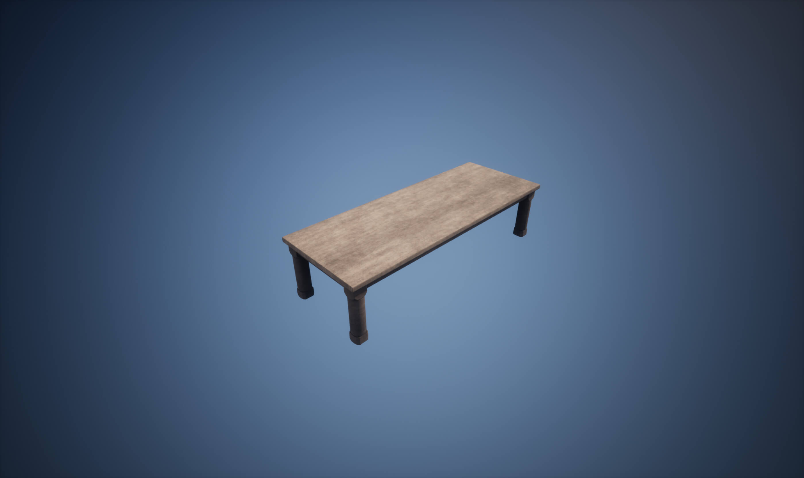 Long Table A - 3D Model by chhatrashal