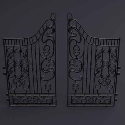 Metal Gate X1 - Free 3D Model by chhatrashal