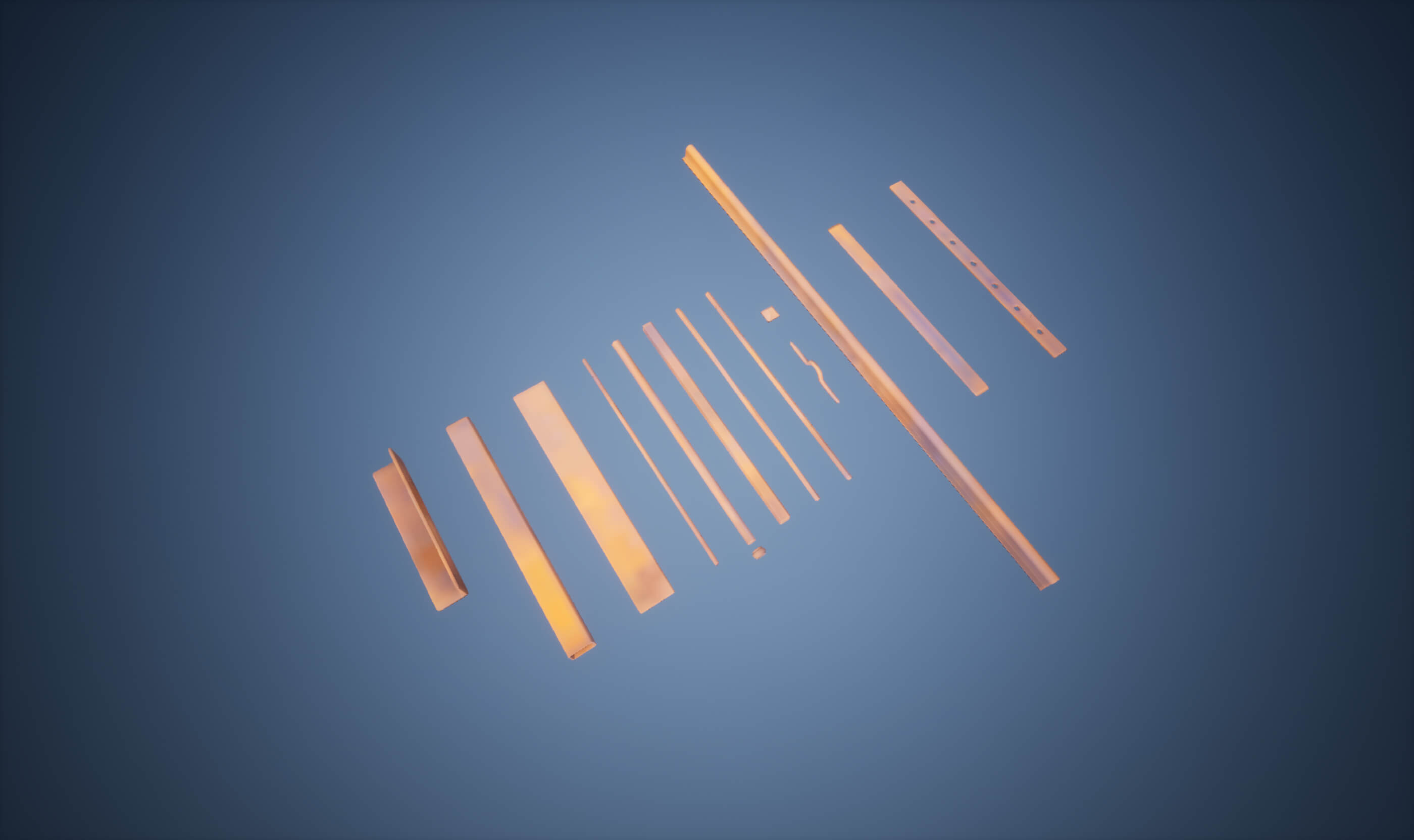 Metal Rod Rusty Set - Free 3D Model by chhatrashal