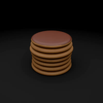 Pancake Stack - Free 3D Model by chhatrashal