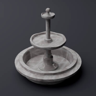 Props Fountain X2 - Free 3D Model by chhatrashal
