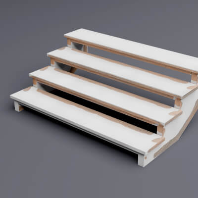 Props Stair G1 - Free 3D Model by chhatrashal