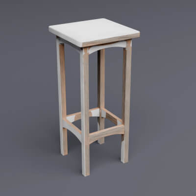 Props Stool G14 - Free 3D Model by chhatrashal