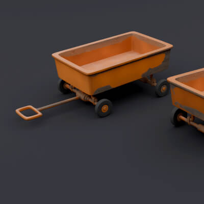 Props Trolley Toy X1 - Free 3D Model by chhatrashal