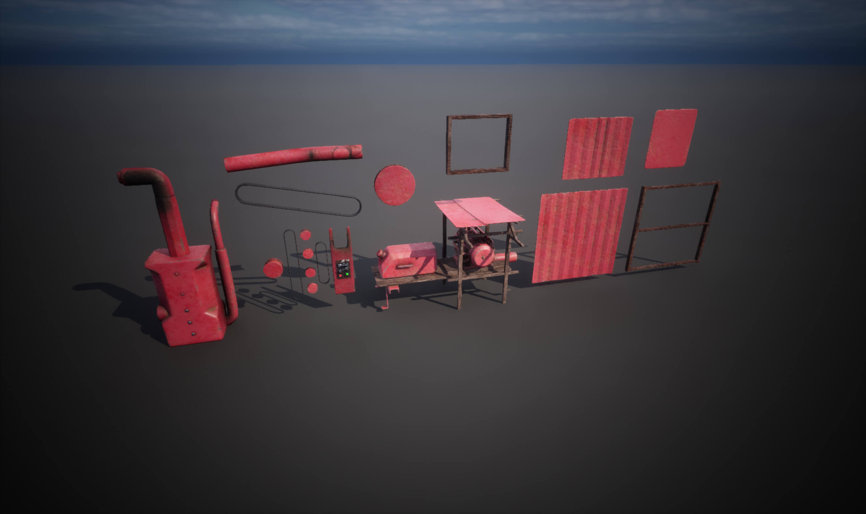Pump House Builder A - Free 3D Model by chhatrashal