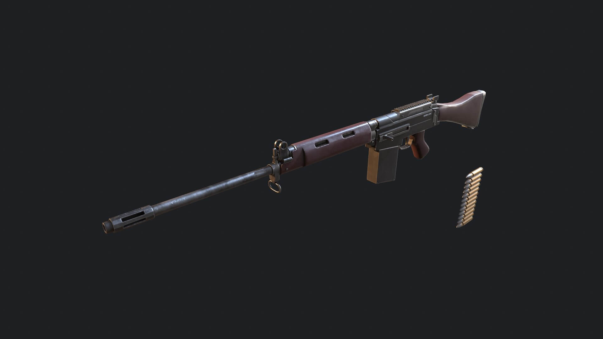 Rifle Automatic Type 1 - 3D Model by chhatrashal