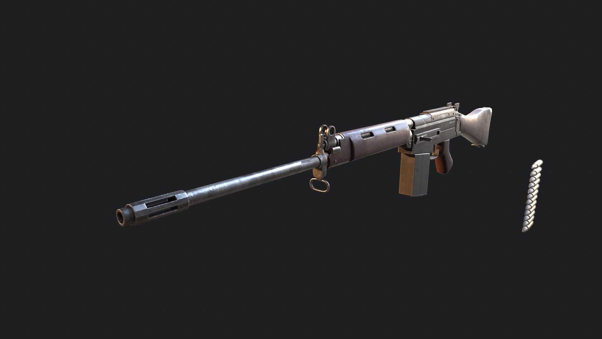 Rifle Automatic Type 1 - 3D Model by chhatrashal