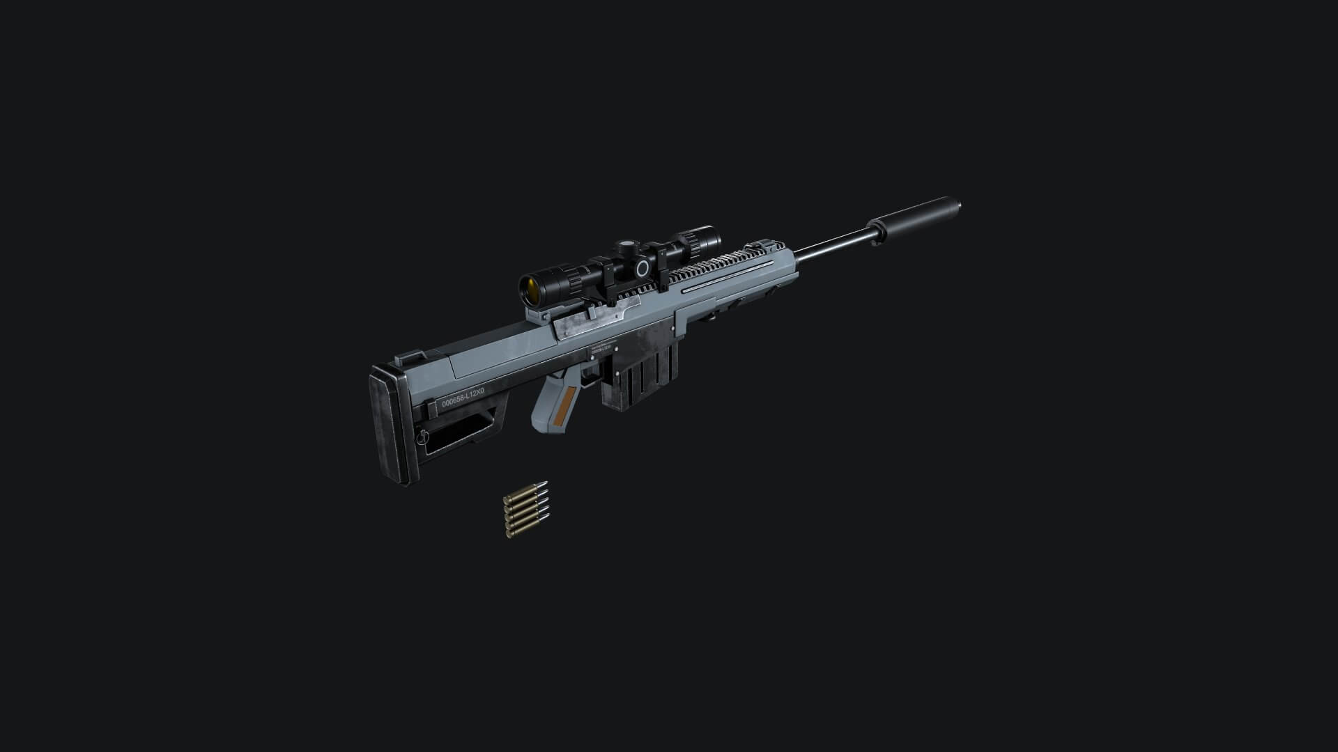 Rifle Automatic Type 2 - 3D Model by chhatrashal