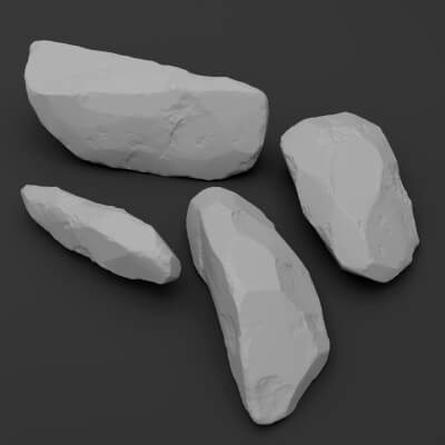 Rock Medium 04 Base - Free 3D Model by chhatrashal