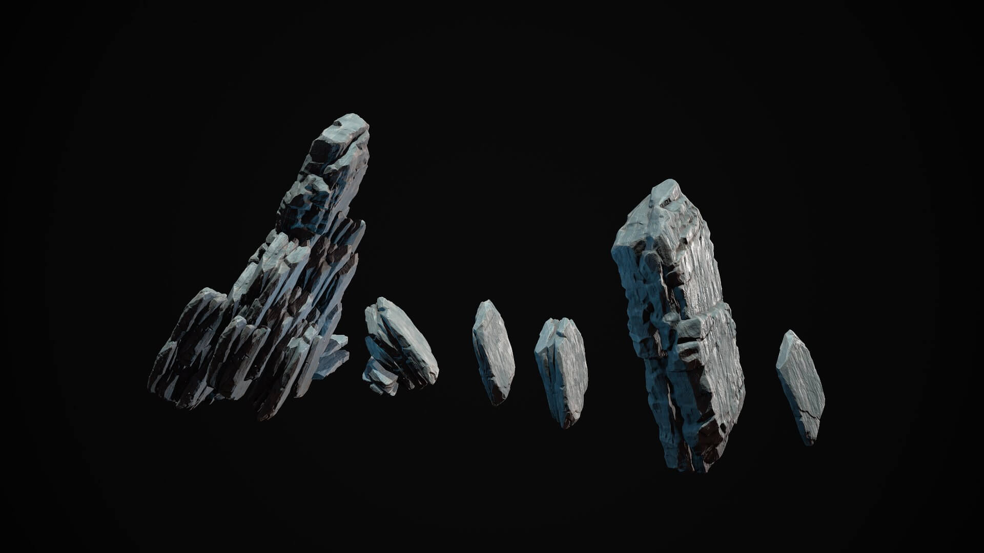Rock Structures A01 - 3D Model by chhatrashal