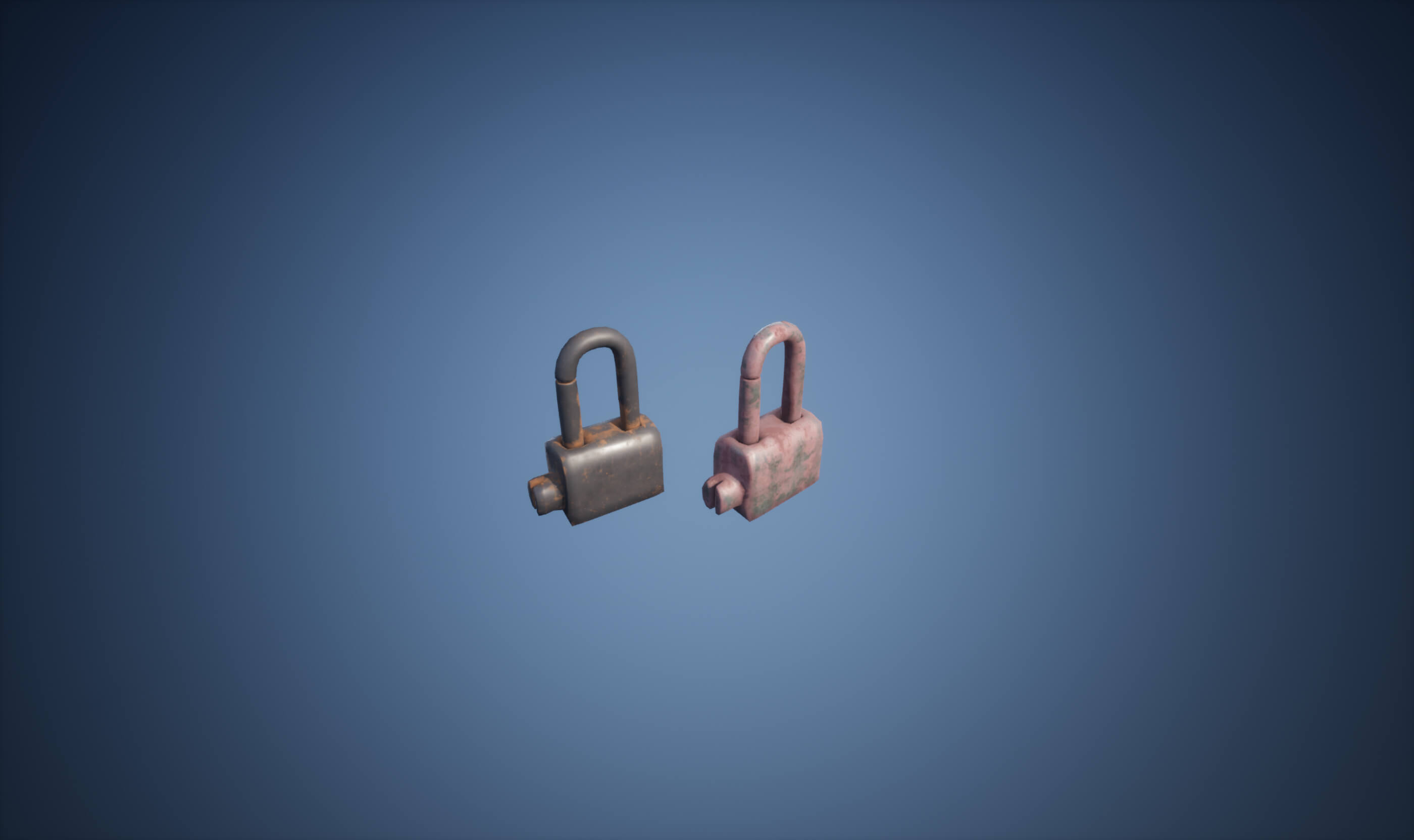 Rusty Lock A - Free 3D Model by chhatrashal