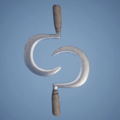 Sickle Shiny A - 3D Model by chhatrashal