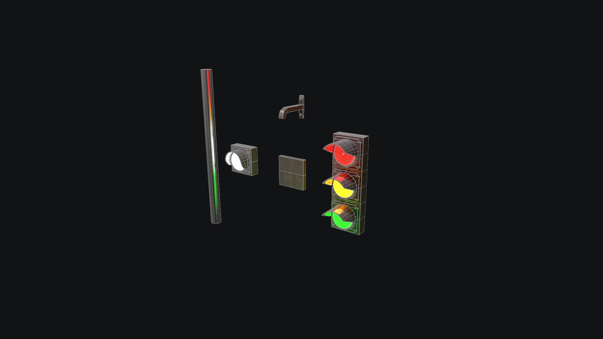 Signal Light Set A - 3D Model by chhatrashal