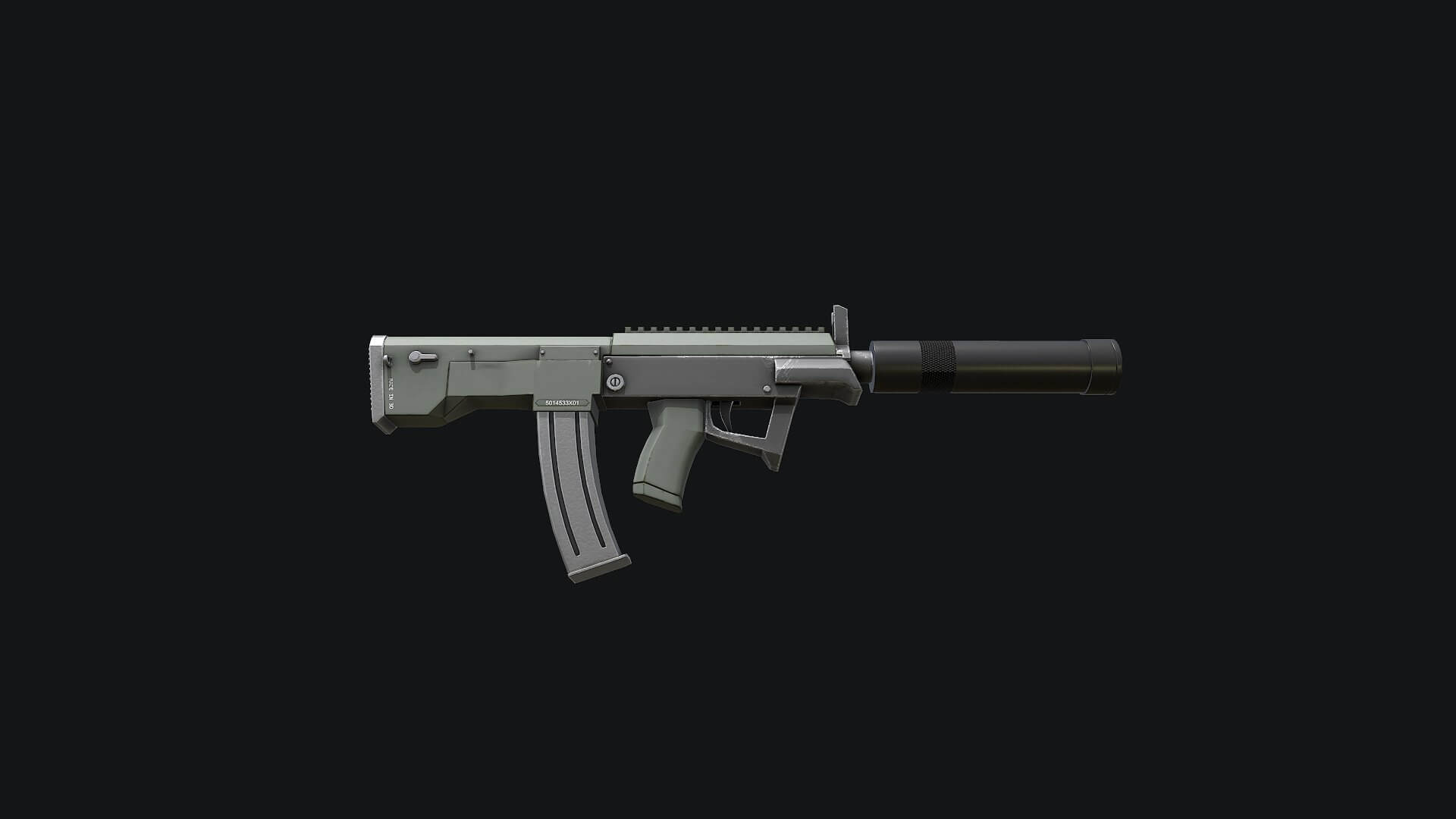 SMG - Sub Machine Gun 3D Model by chhatrashal