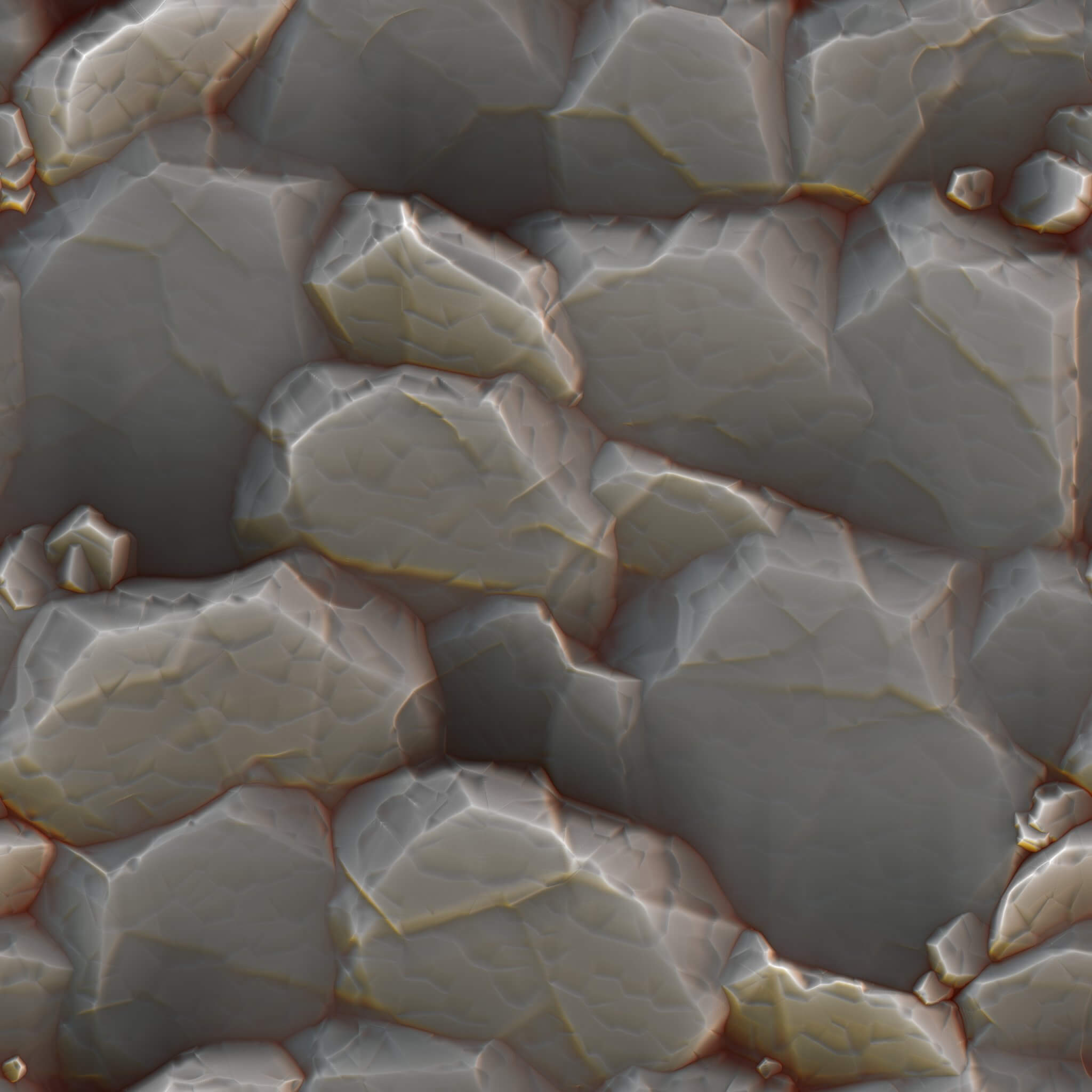 Stylized Rock Tile A01 - 3D Texture by chhatrashal