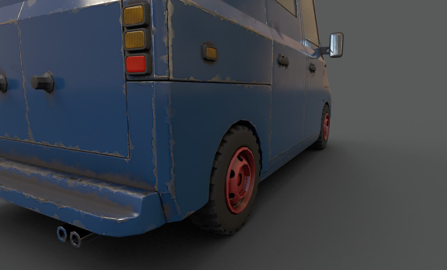 Stylized Van A - 3D Model by chhatrashal