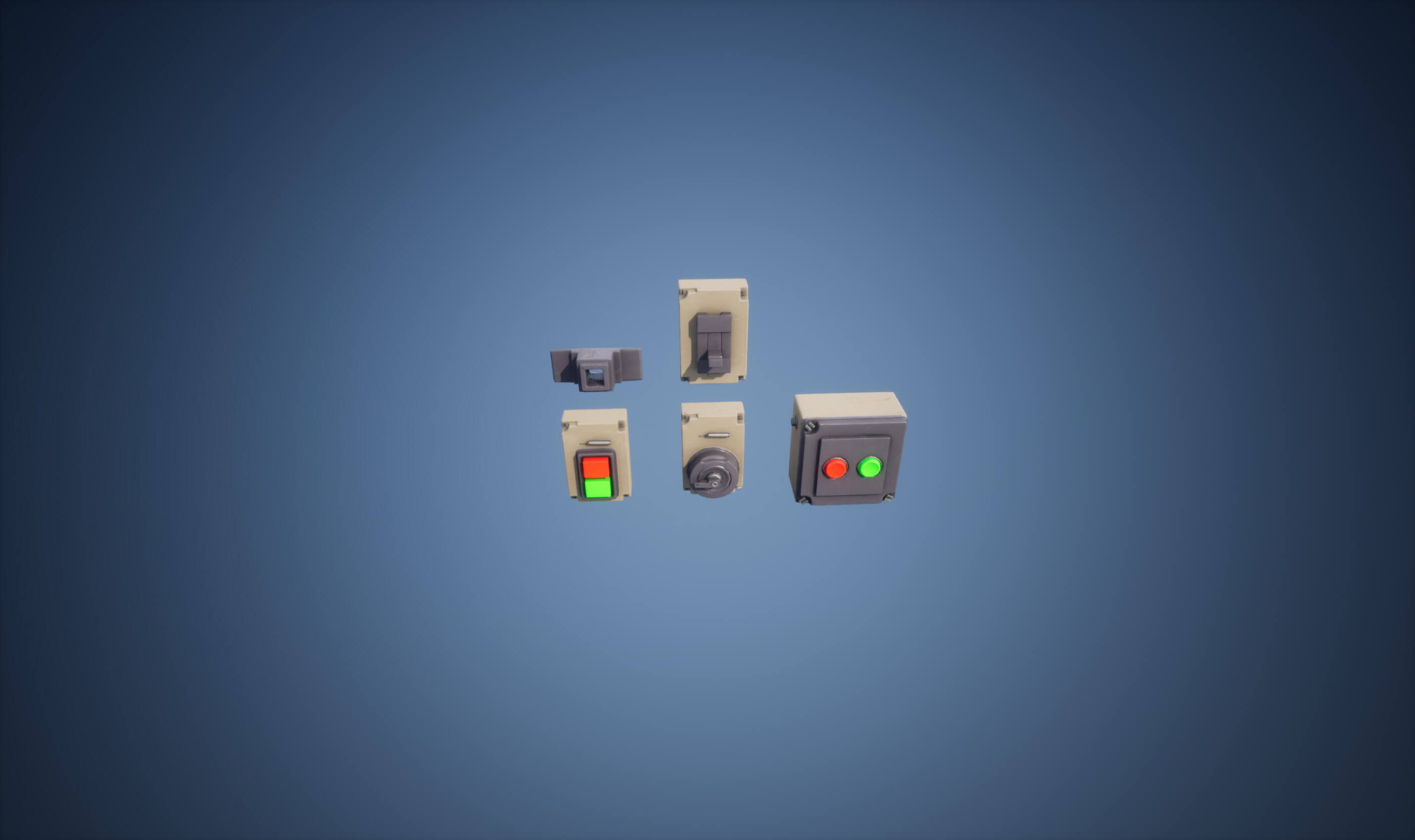 Switch Button A - 3D Model by chhatrashal