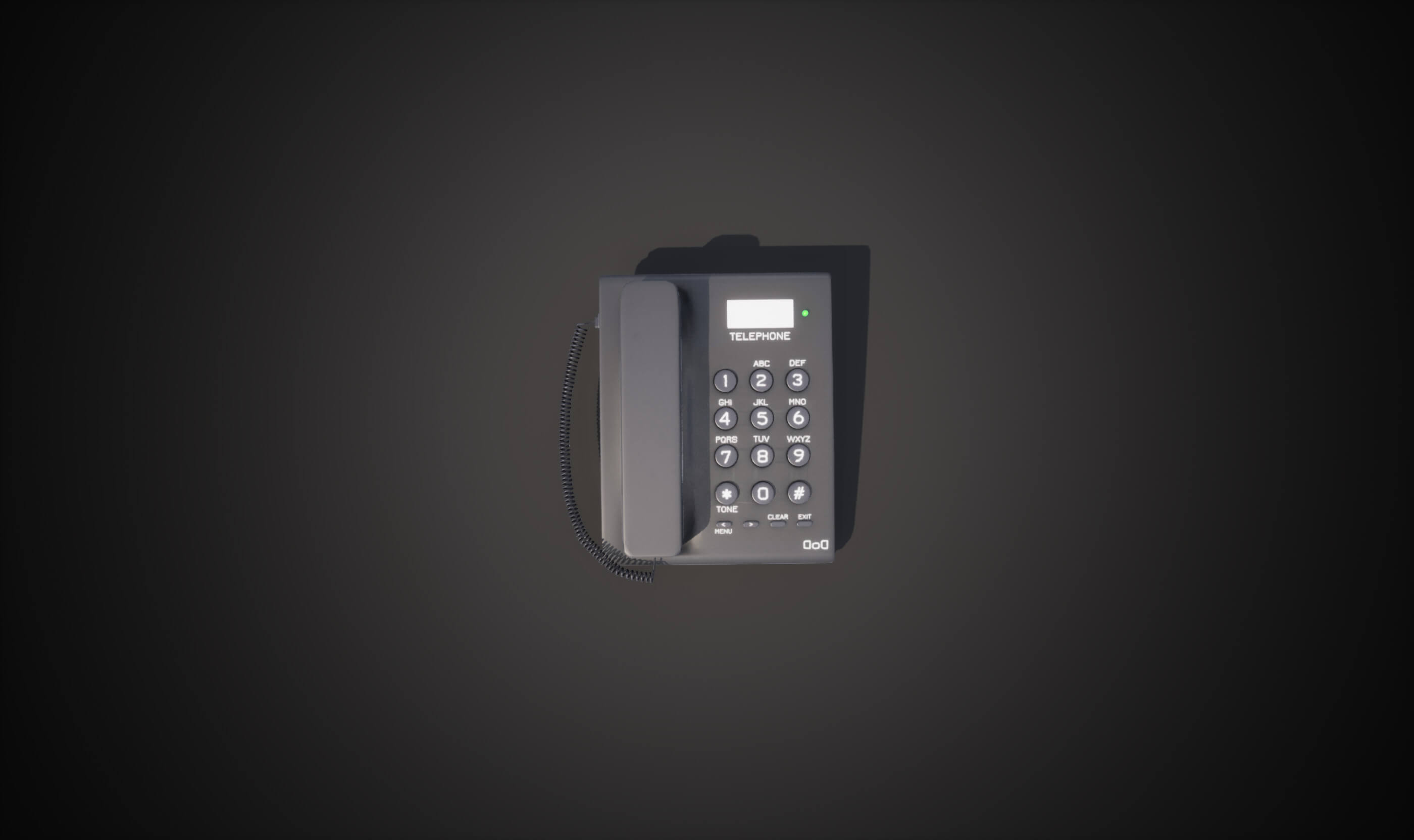 Desk Telephone A - 3D Model by chhatrashal