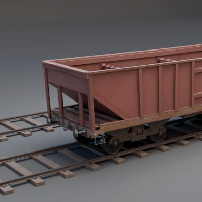 Train Bogie G17 - 3D Model by chhatrashal