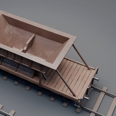 Train Bogie G2 - 3D Model by chhatrashal