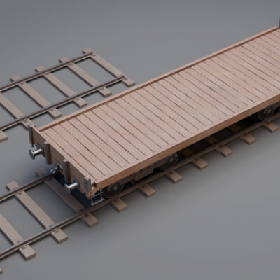 Train Bogie X3 - 3D Model by chhatrashal